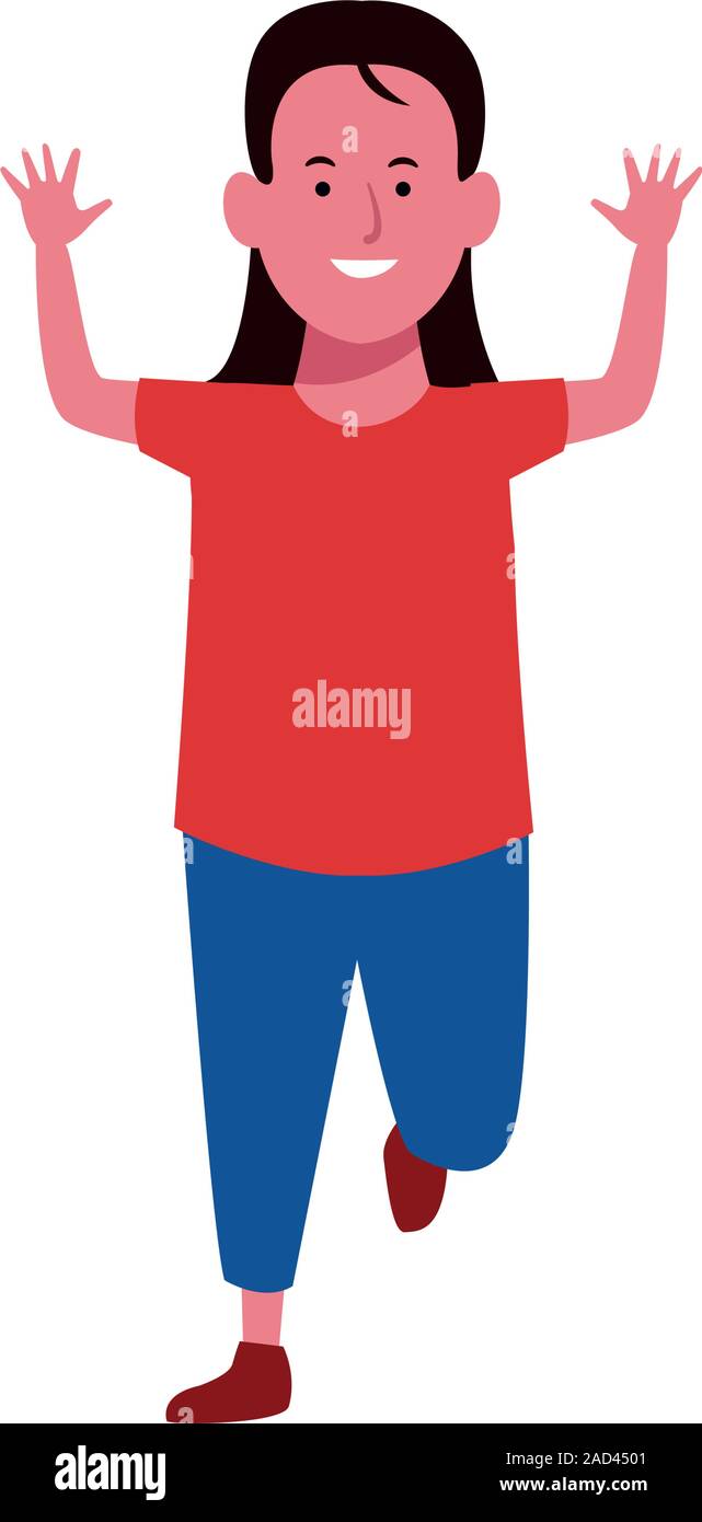 little girl standing icon, flat design Stock Vector Image & Art - Alamy