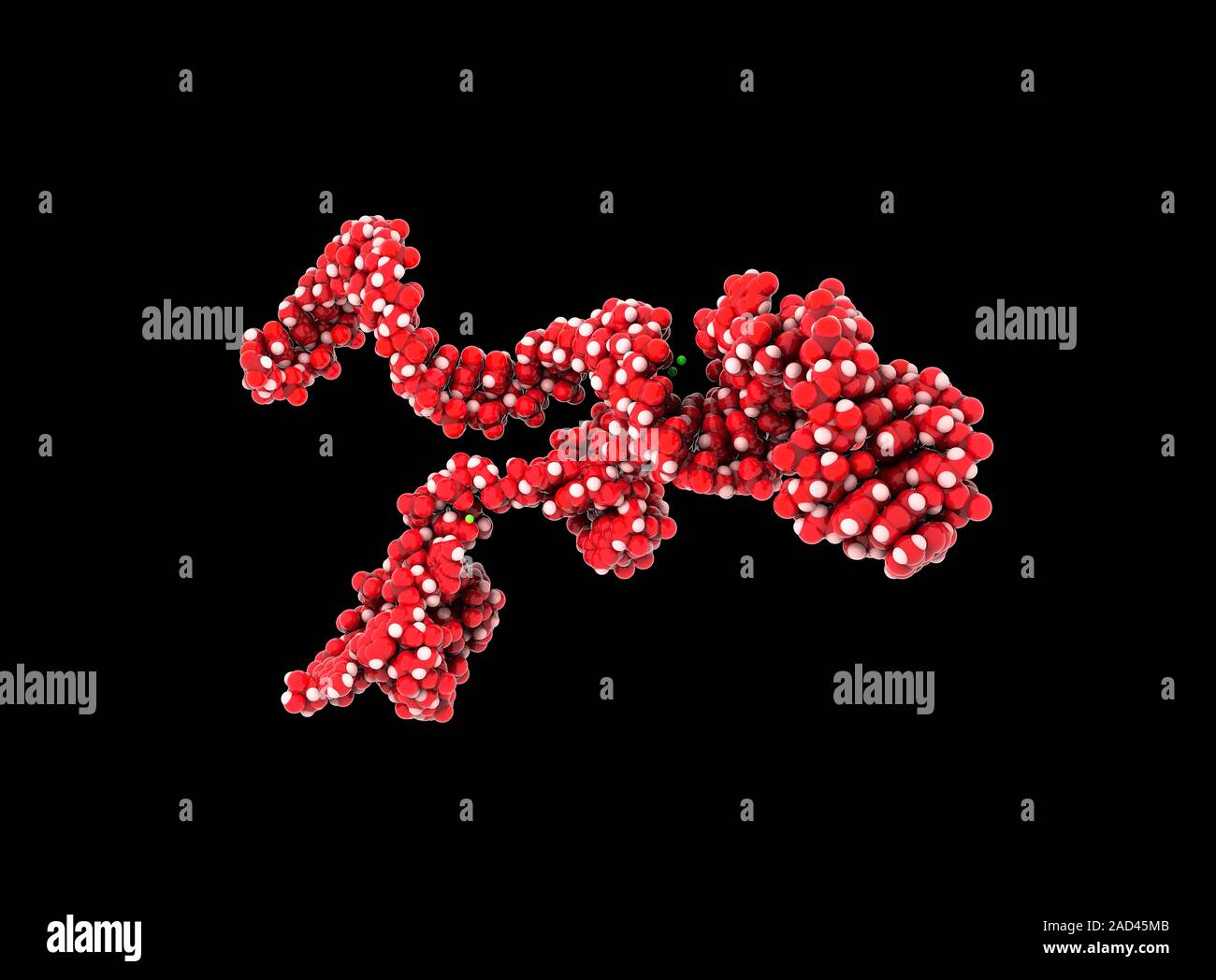 CRISPR-CAS9 gene guide RNA. Illustration of the guide RNA sequence of ...