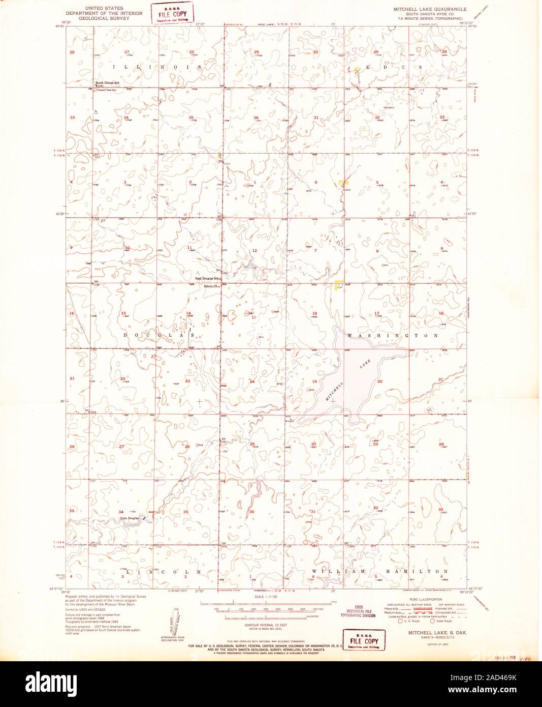 Mitchell south dakota map hi-res stock photography and images - Alamy