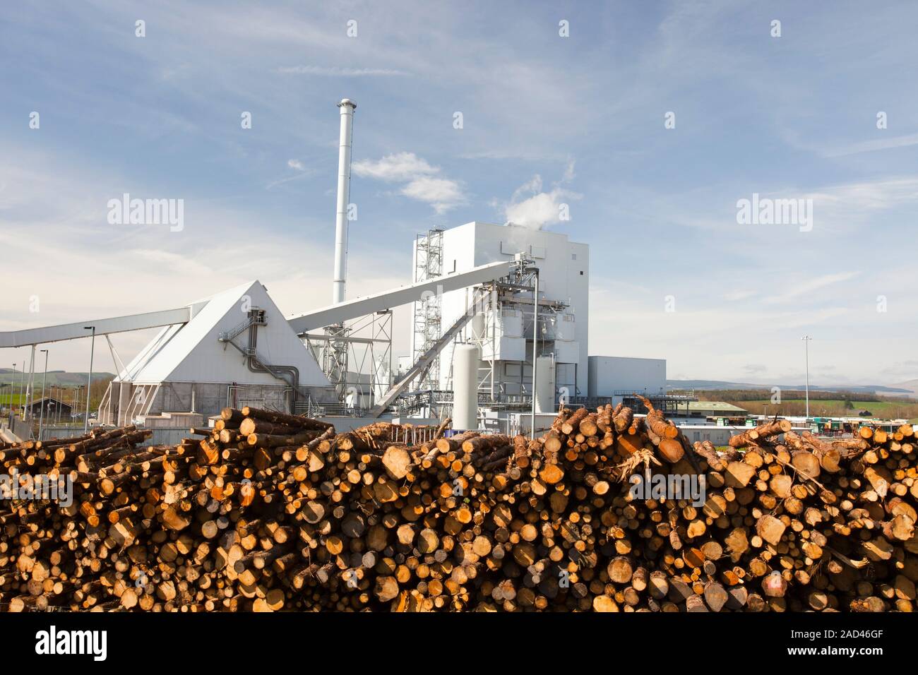 The Steven's Croft biofuel power station in Lockerbie, Scotland, UK ...