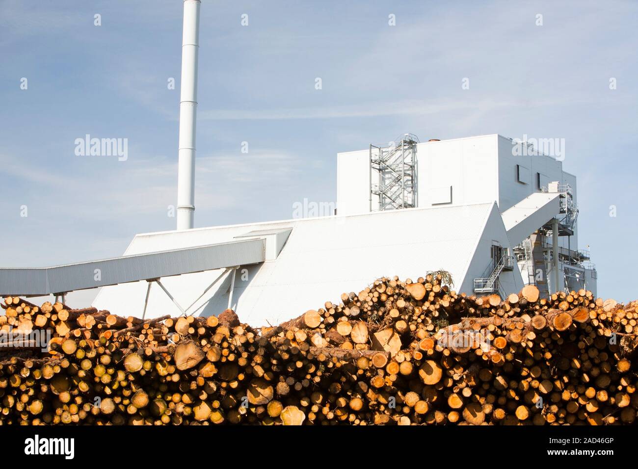The Steven's Croft biofuel power station in Lockerbie, Scotland, UK ...