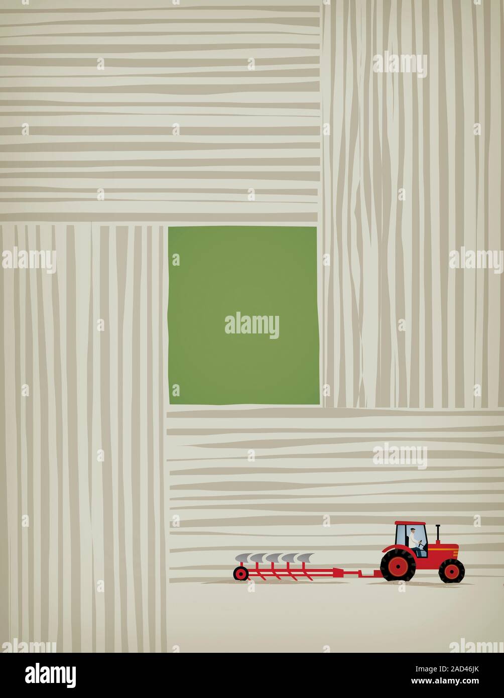 Intensive farming, conceptual computer illustration Stock Photo - Alamy