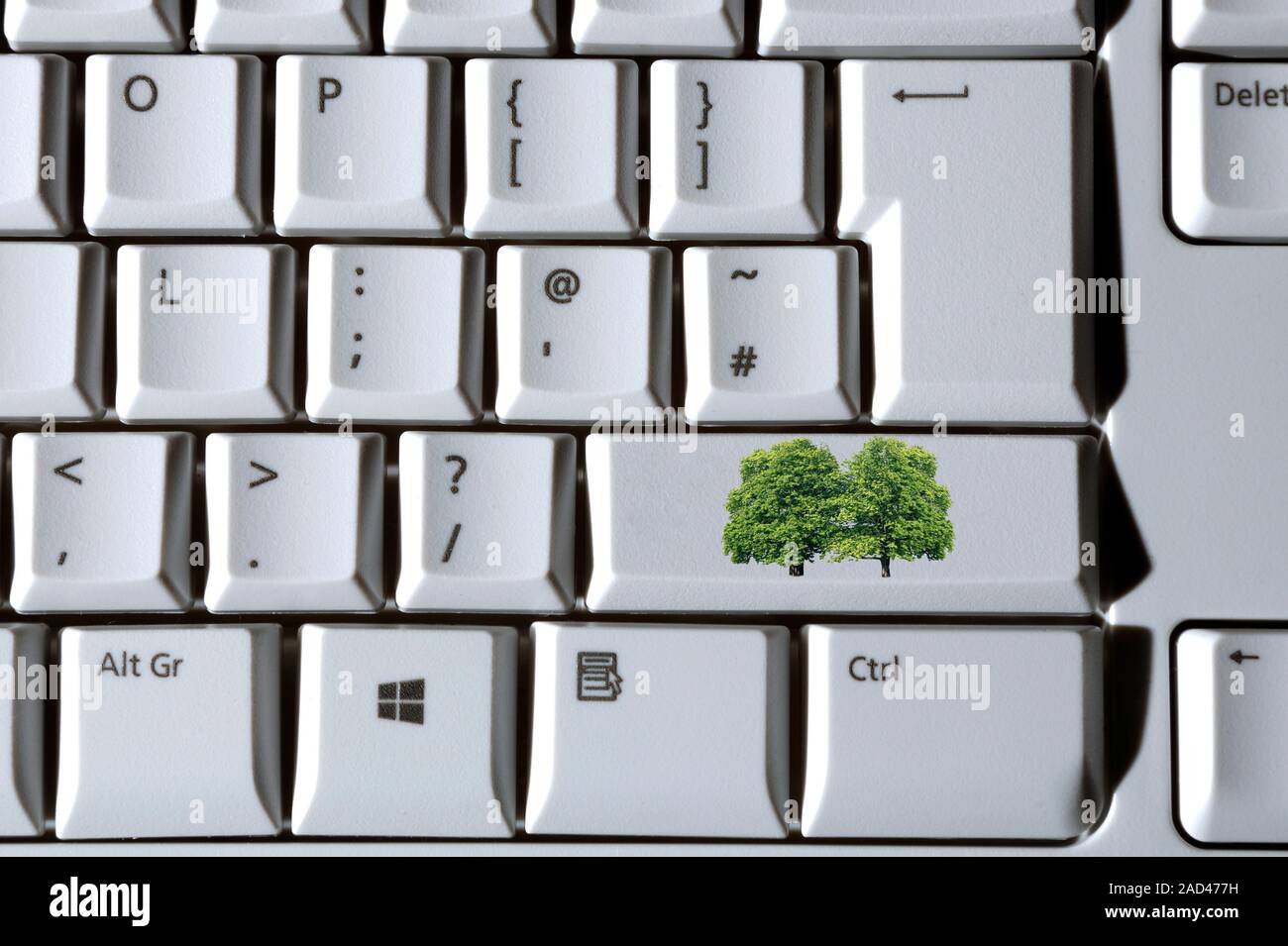 Green technology, conceptual illustration Stock Photo - Alamy