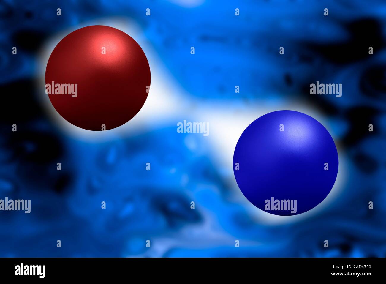 Quantum vacuum fluctuations. Computer illustration representing vacuum ...