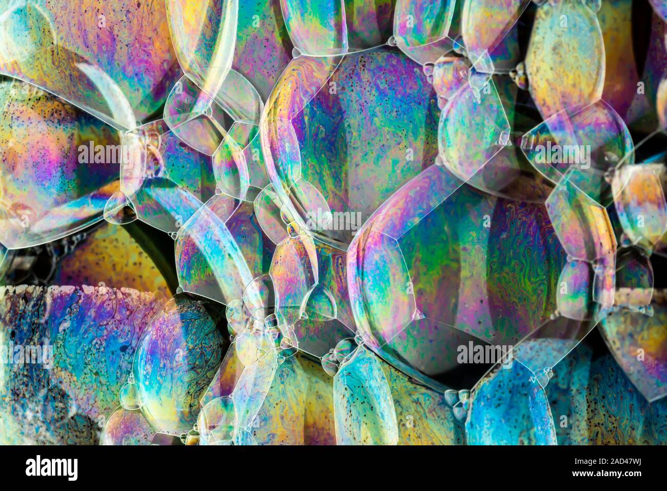 Soap bubble iridescence. Iridescence is the property of certain ...