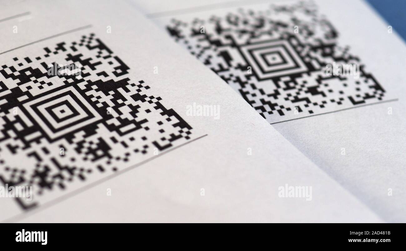 QR code barcode Stock Photo - Alamy