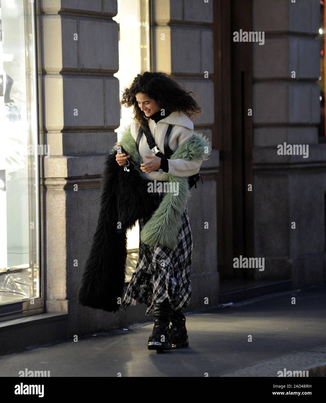 Milan, Italy. 03rd Dec, 2019. Milan, Chiara Scelsi and Taylor Mega ...