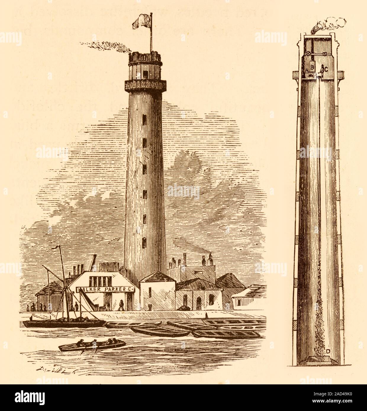 A shot tower is a tower designed for the production of shot balls by ...