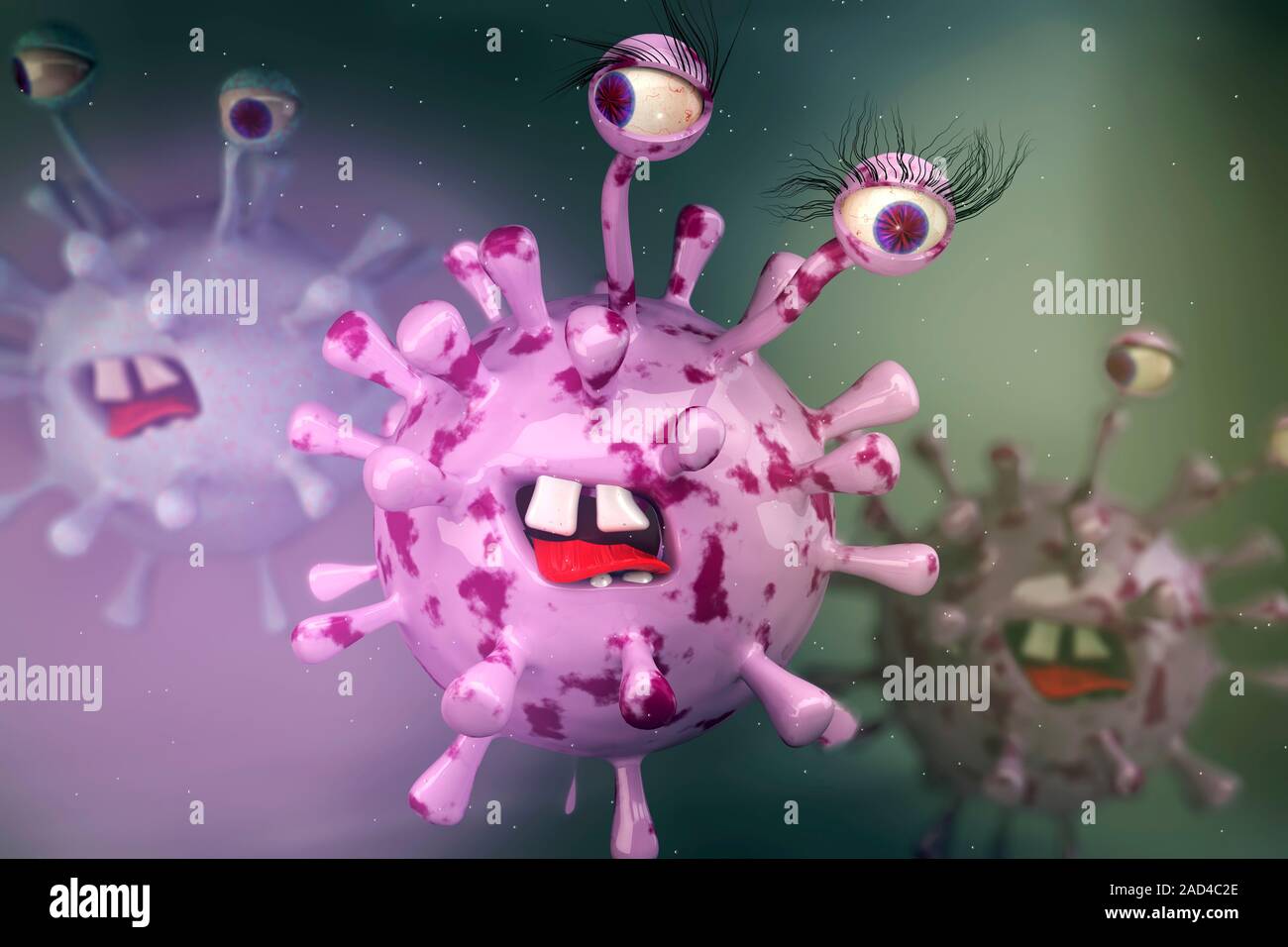Virus particles, computer illustration Stock Photo - Alamy
