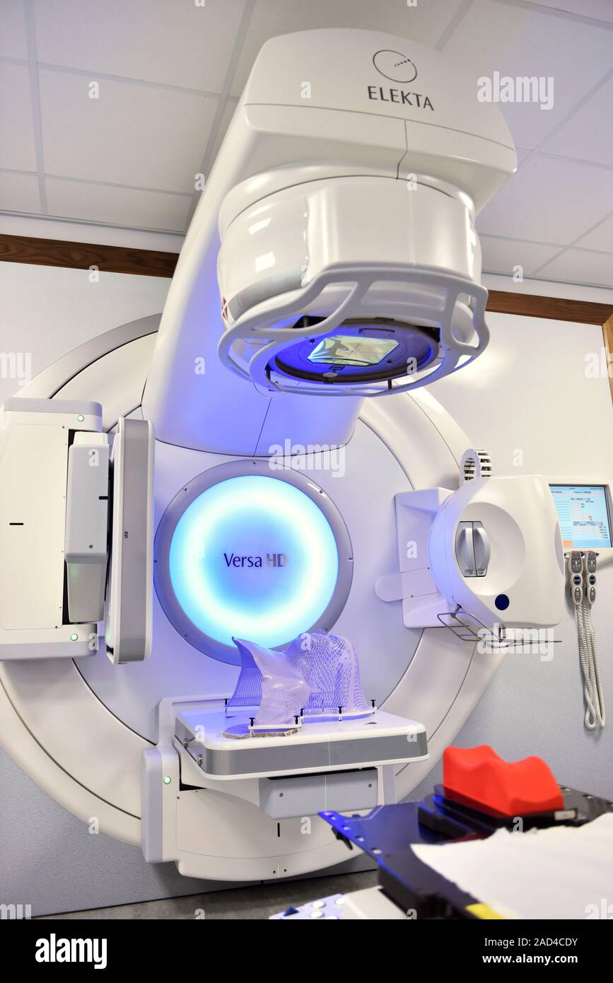 Radiotherapy machine. Linear accelerator used in radiotherapy cancer ...