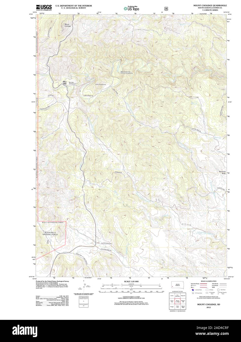 Map of coolidge hi-res stock photography and images - Alamy