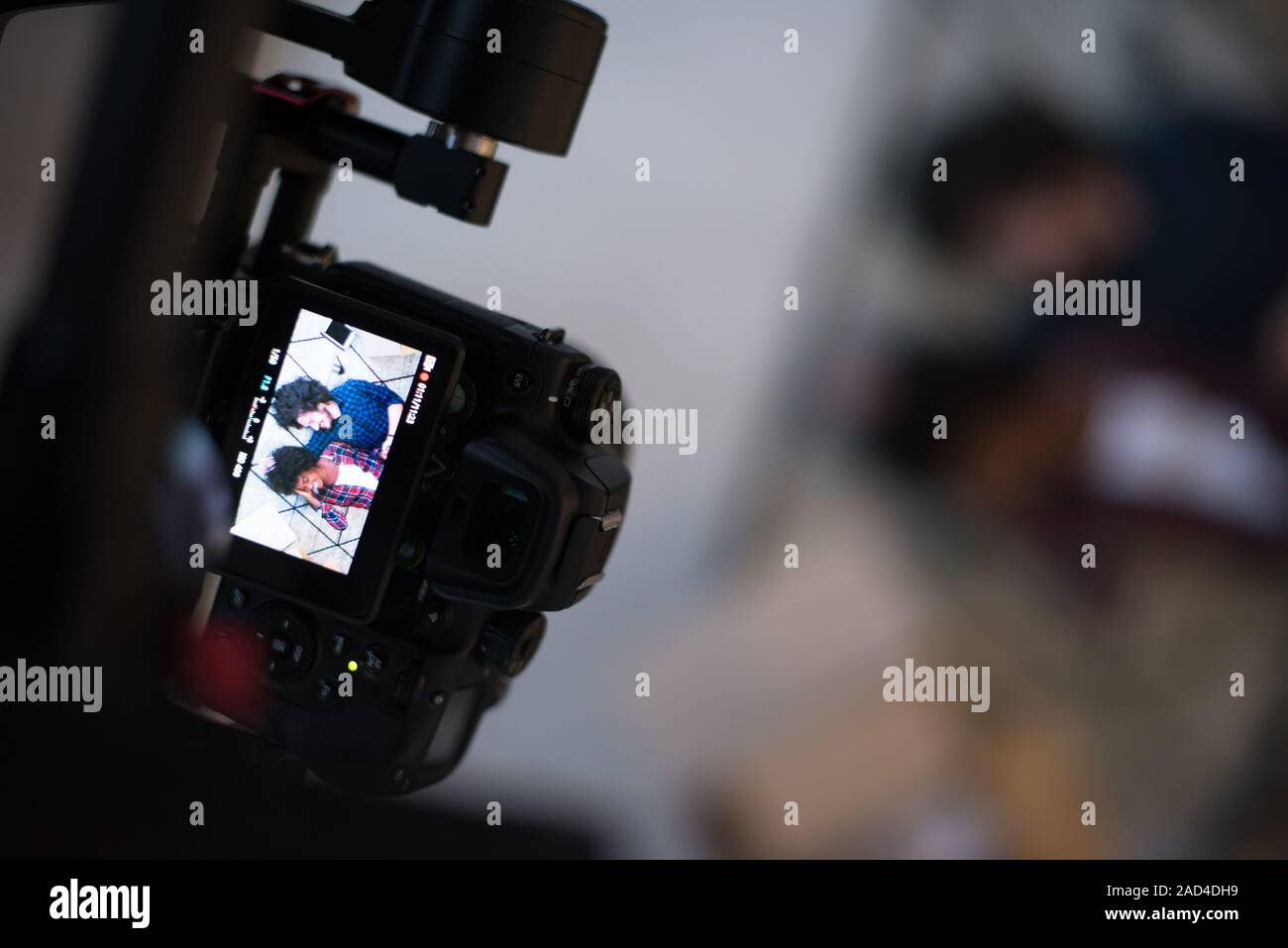 display on the camera Stock Photo - Alamy