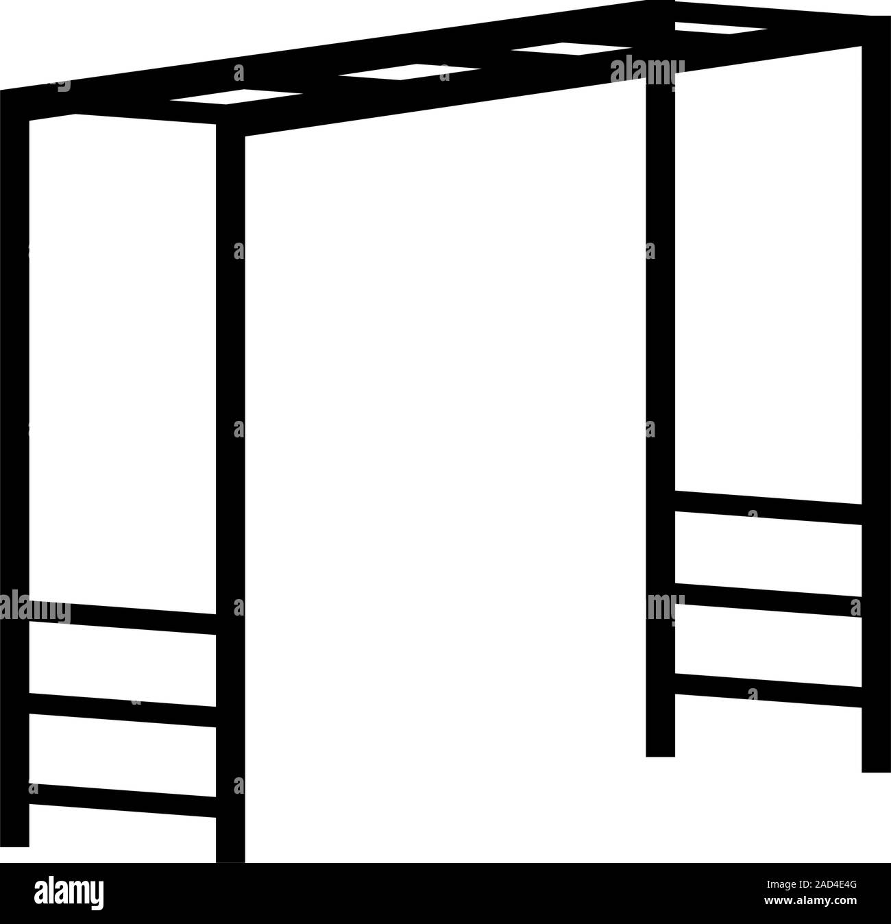 Horizontal Ladder Playground icon, flat design Stock Vector Image & Art ...