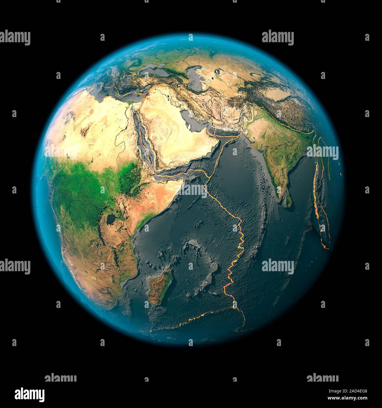 Global tectonics, Arabia and Indian Ocean. Satellite-based model of an ...