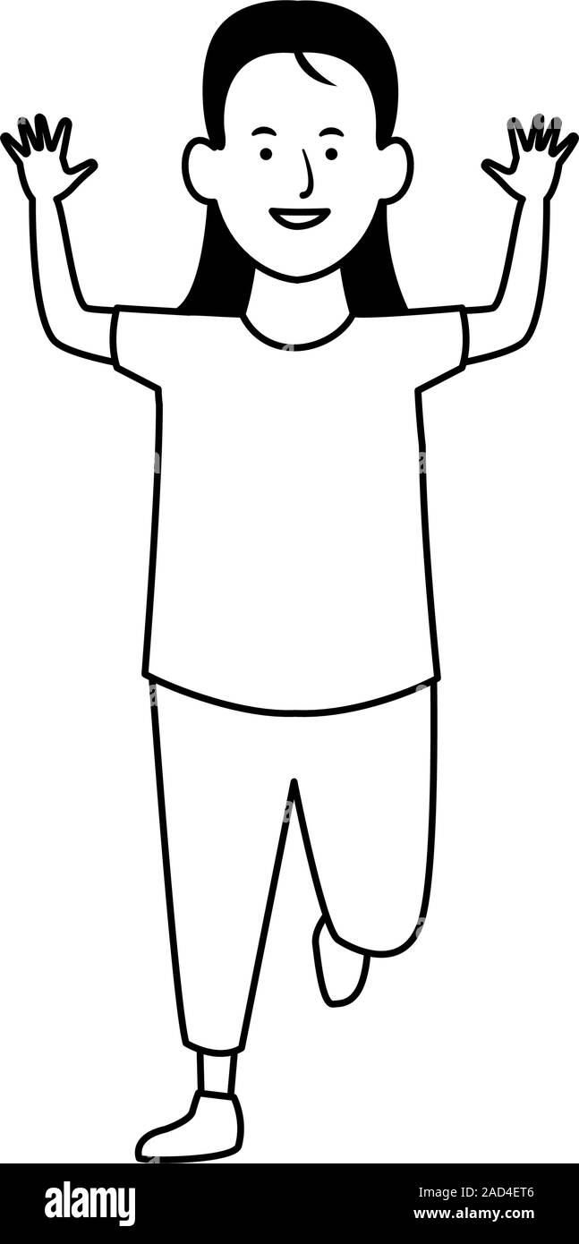 little girl standing icon, flat design Stock Vector Image & Art - Alamy