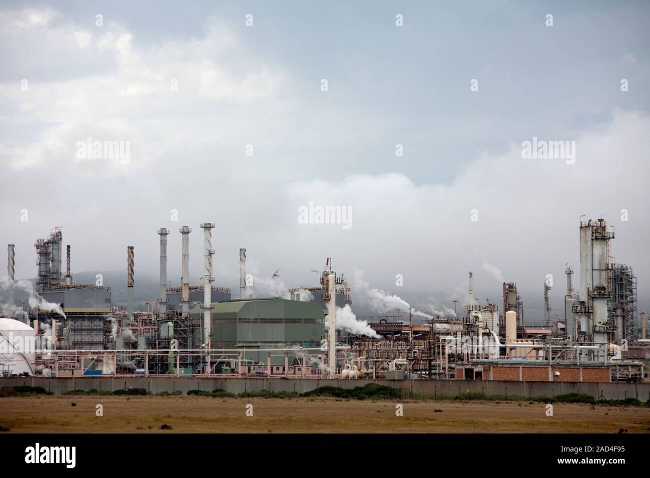 Gas to liquid refinery. Exterior of the PetroSA GTL (Gas to Liquids ...