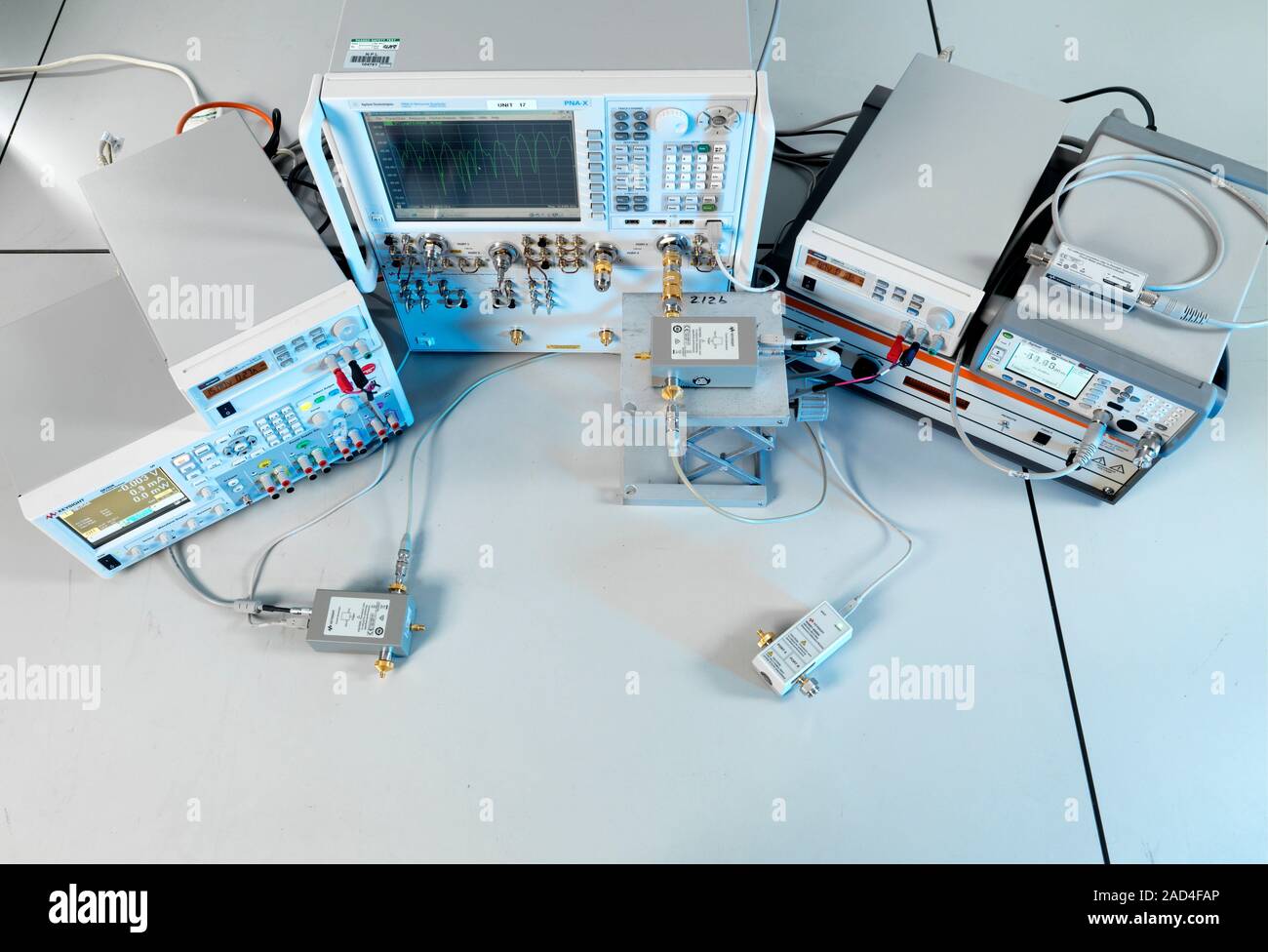 Nonlinear microwave laboratory research. Equipment used for research ... Nonlinear microwave laboratory research. Equipment used for research ...