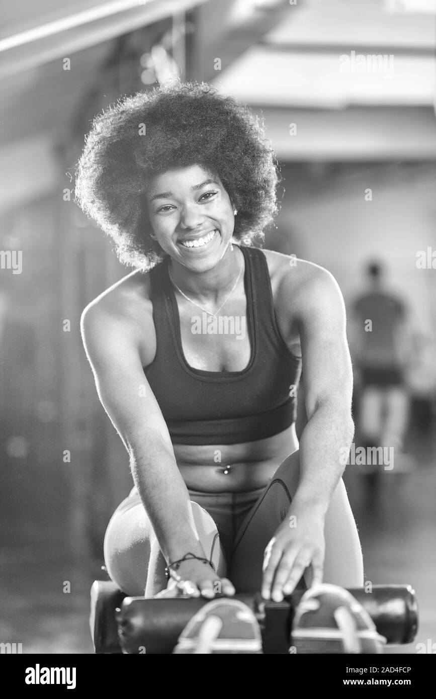 Sporty slim young woman Black and White Stock Photos & Images - Alamy