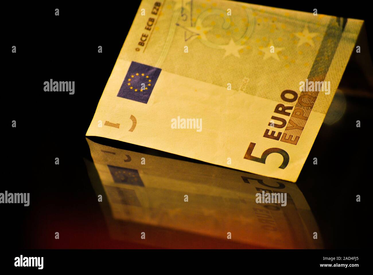 Five euro banknote Stock Photo - Alamy