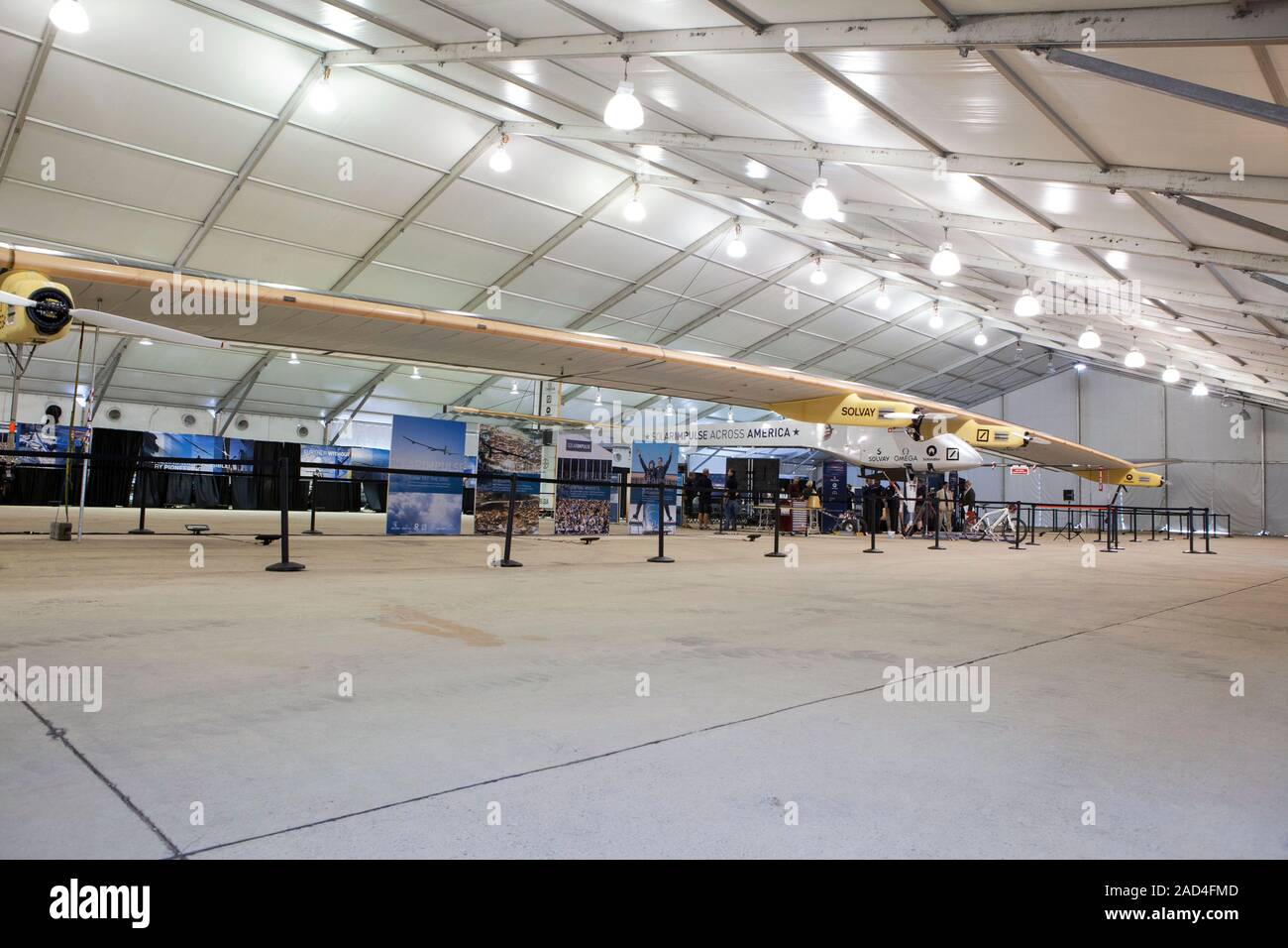 Solar Impulse 1 aircraft in Washington DC, USA, in June 2013. The Solar ...
