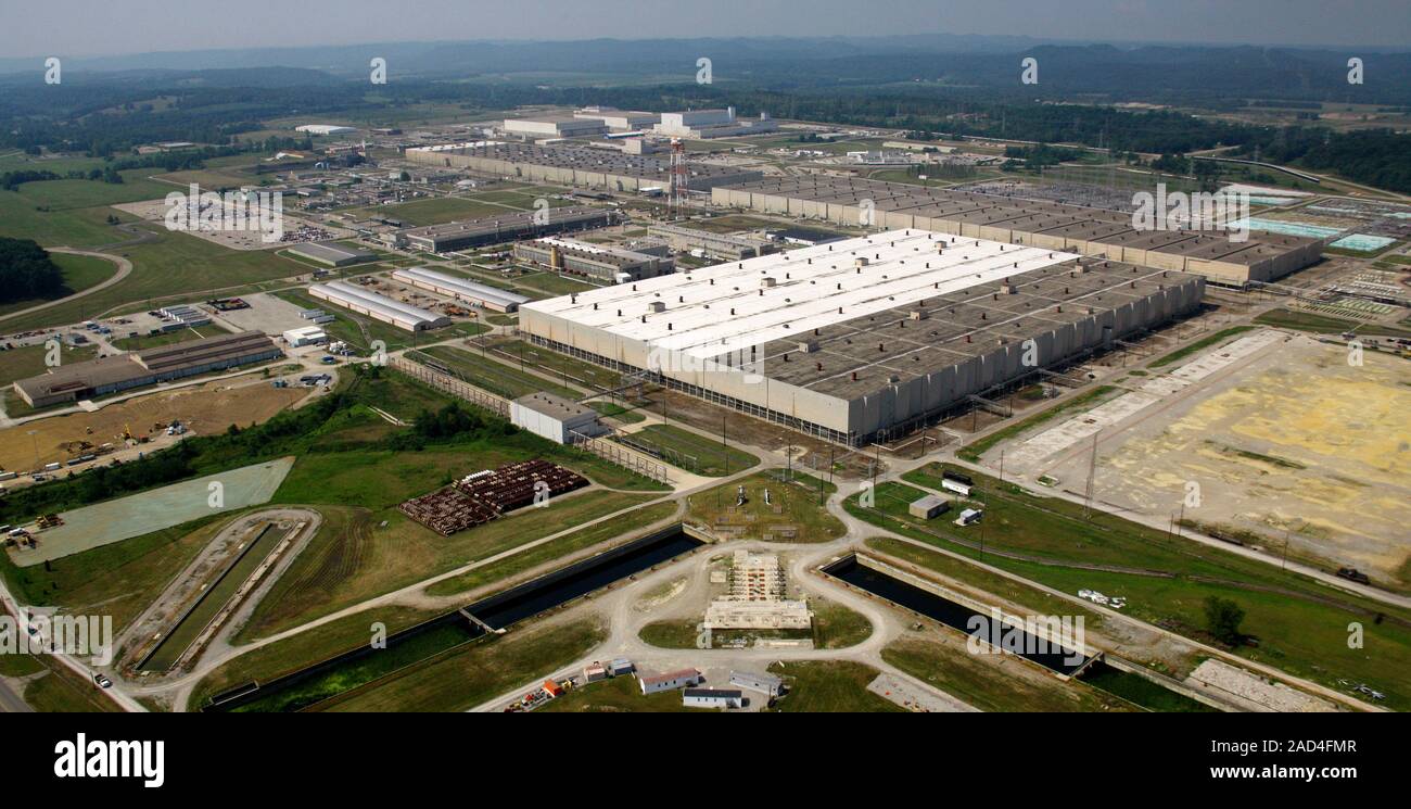 Portsmouth Gaseous Diffusion Plant, aerial photograph. This site, in ...