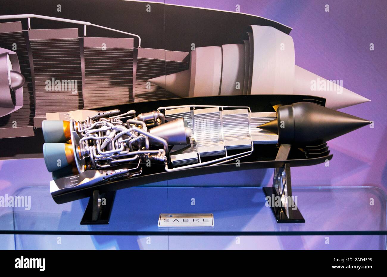 A model of the SABRE (Synergetic Air Breathing Rocket Engine) proposed ...