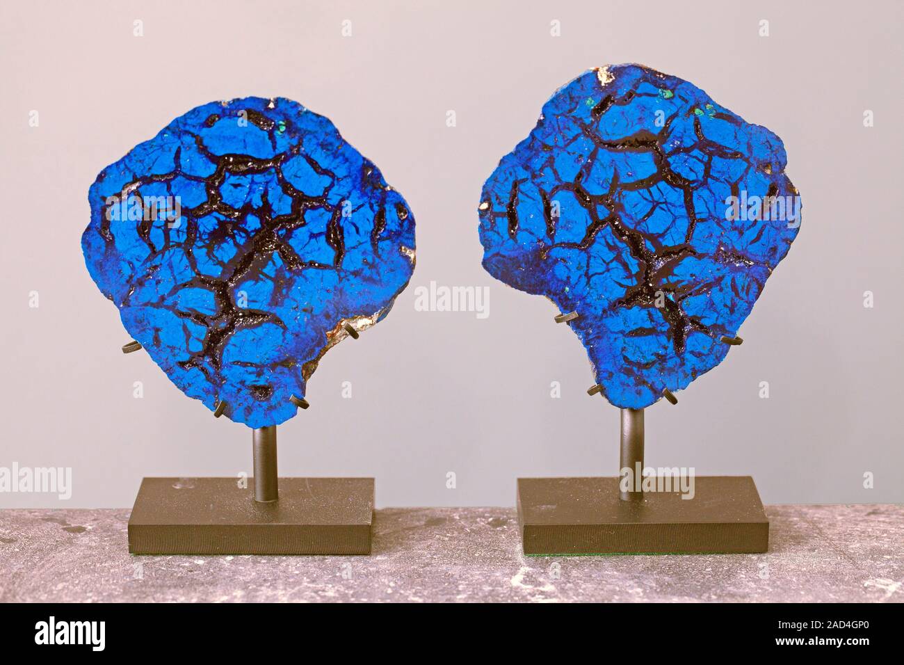 Azurite is a secondary mineral, a hydrated copper carbonate. Its ...