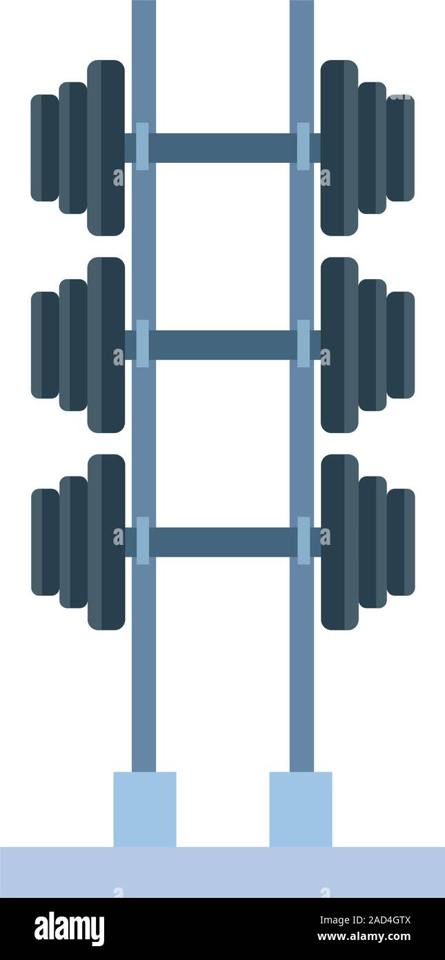 rack with gym dumbbells icon Stock Vector Image & Art - Alamy