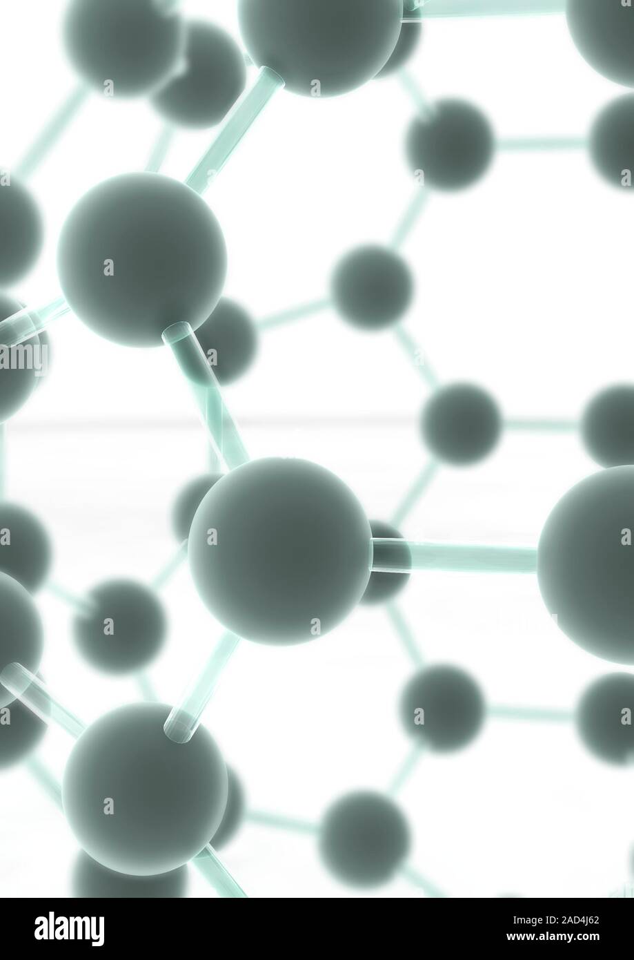 Fullerene molecule. Illustration of a spherical fullerene molecule ...