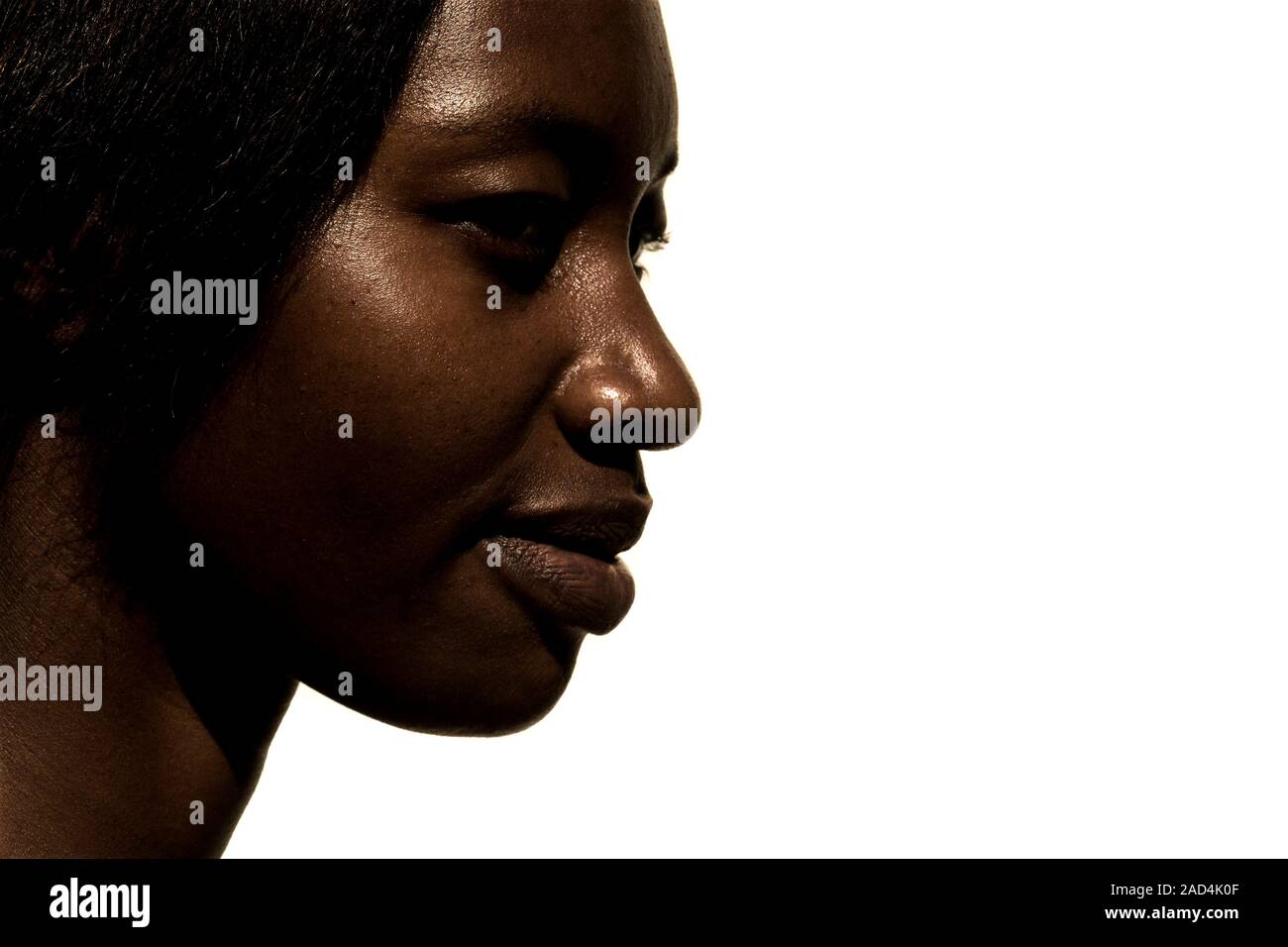 Woman's face. Photographed in Lacor, Gulu, Uganda Stock Photo - Alamy