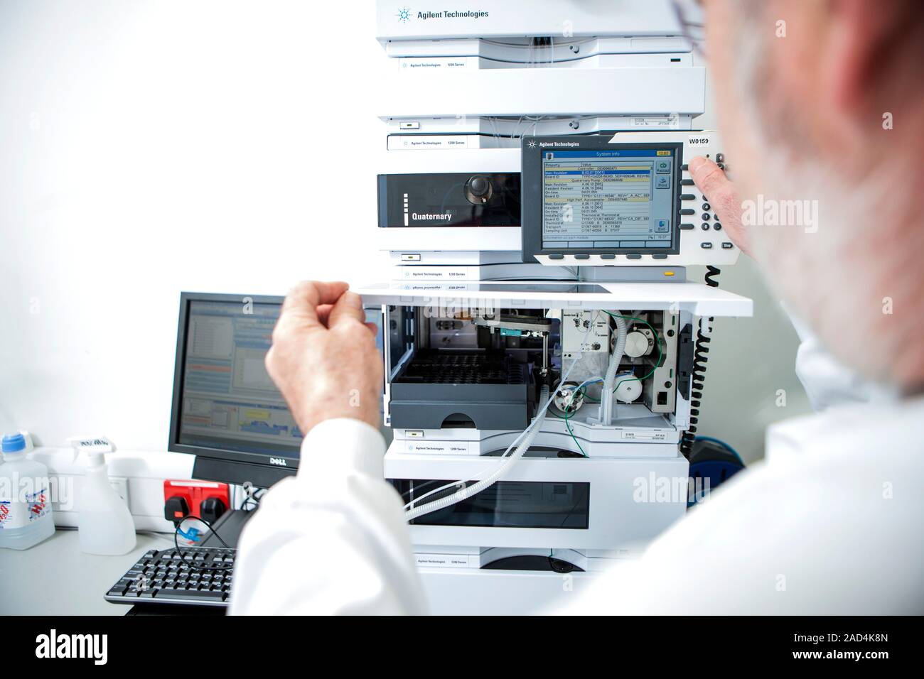 High-performance liquid chromatography (HPLC) equipment. This technique ...