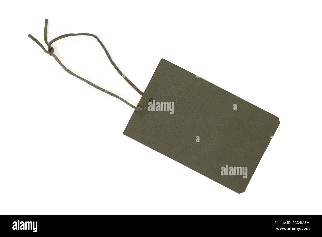 Dark paper Tag or Label isolated on white Background Stock Photo - Alamy