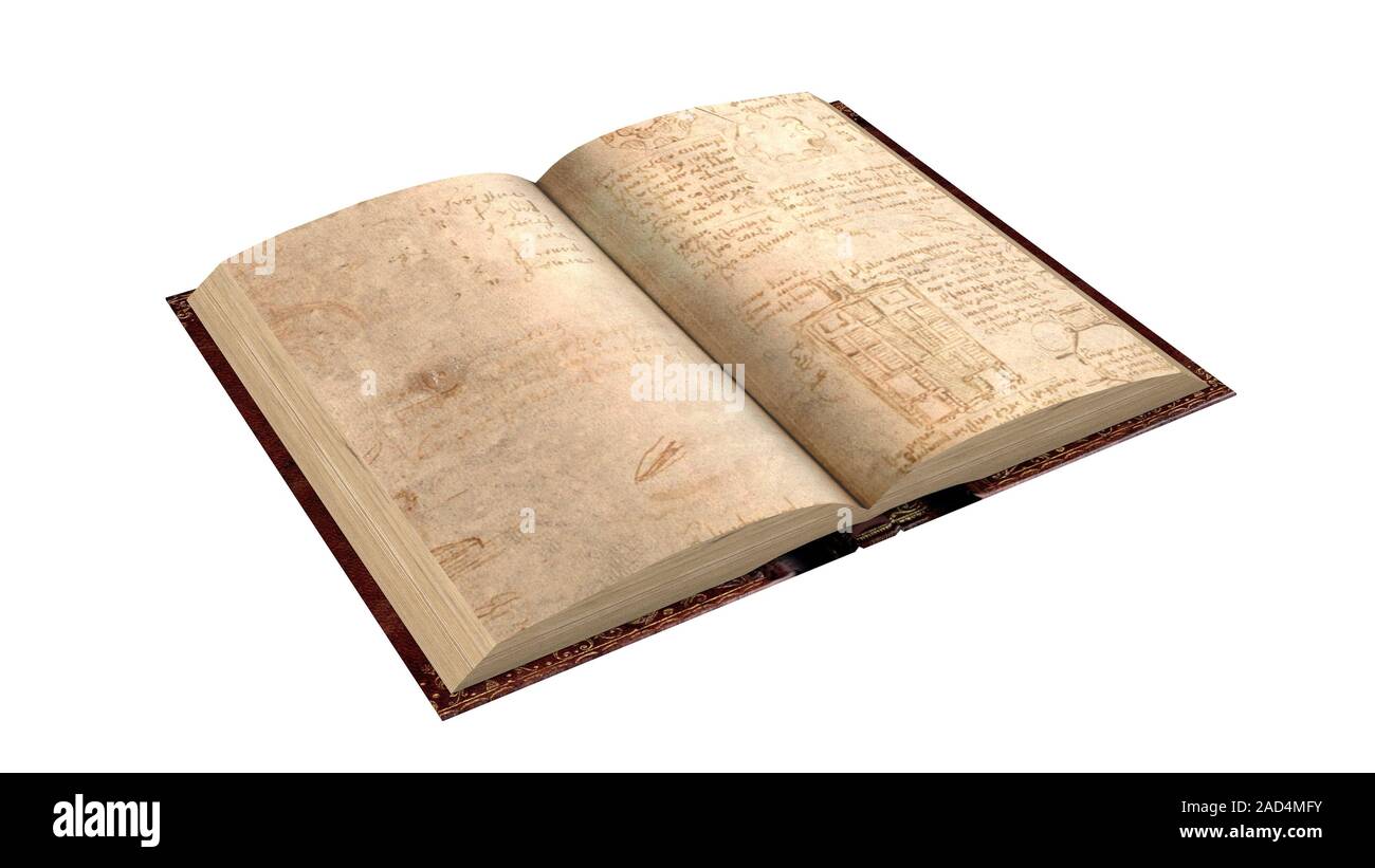 abstract 3d book on white background with shapes on pages 3d ...