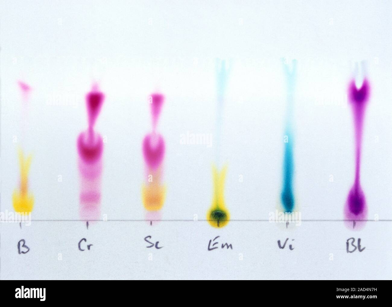 Chromatography of coloured inks. Chromatography is an analytical ...