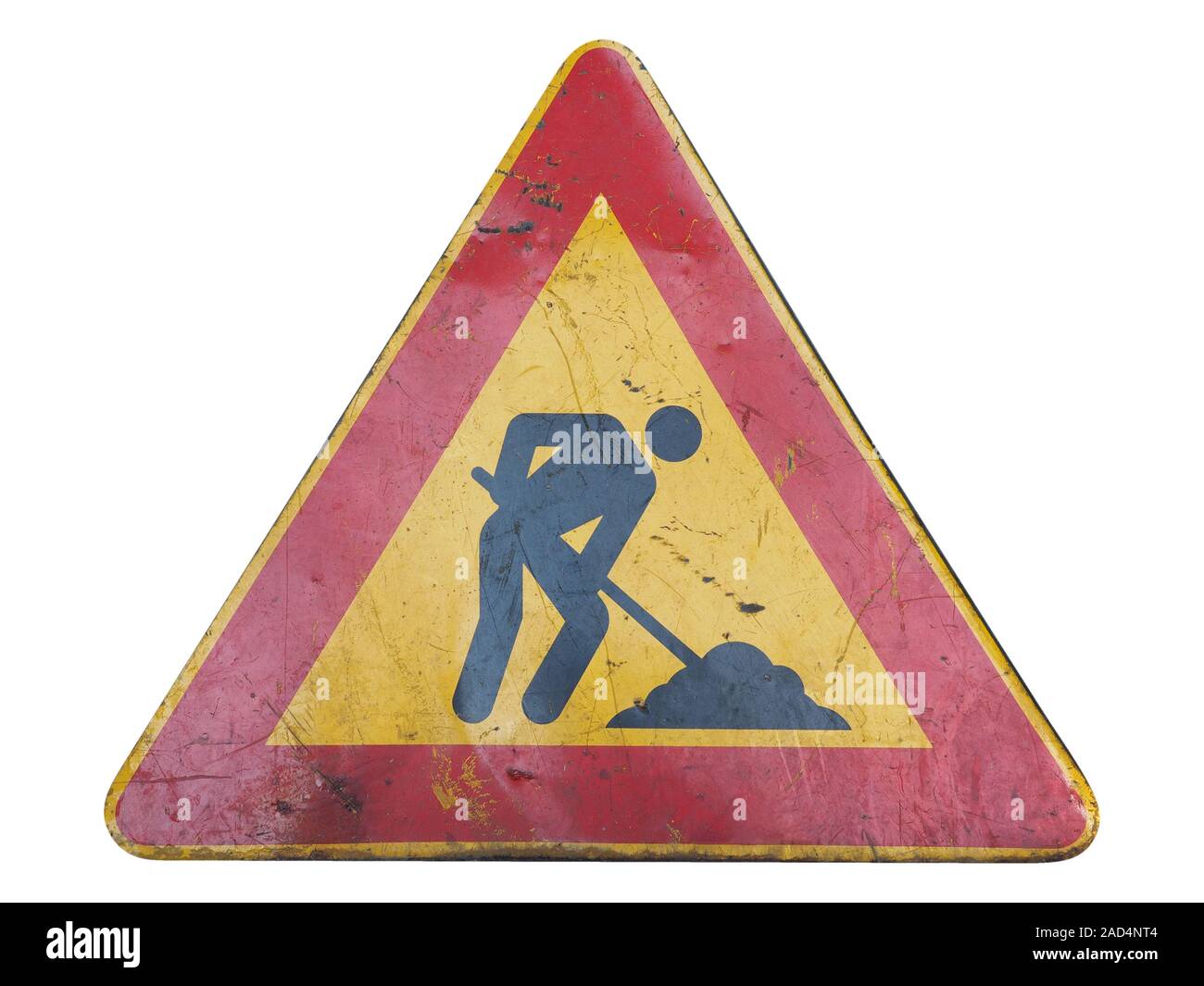 road works sign Stock Photo - Alamy