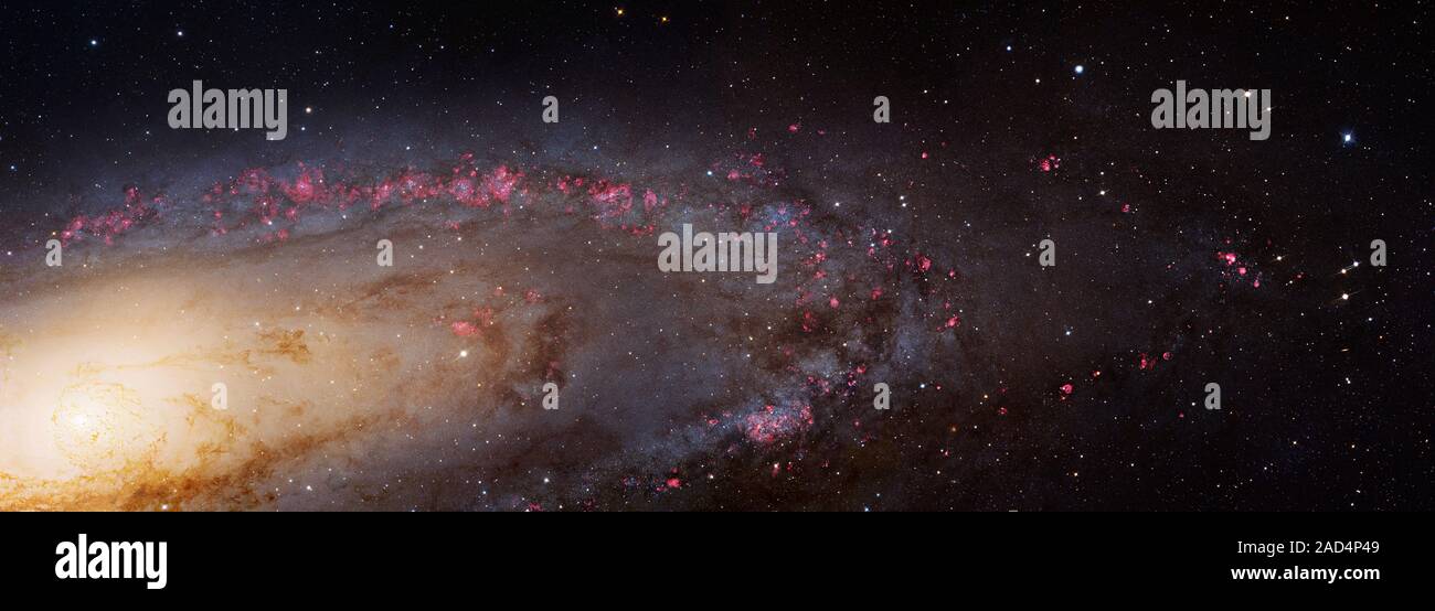 Andromeda Galaxy. Composite image mosaic of the Andromeda Galaxy (M31, NGC 224) from the ...
