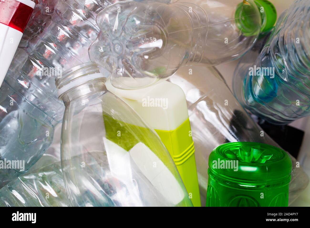 Photography of utilized plastic bottles Stock Photo - Alamy