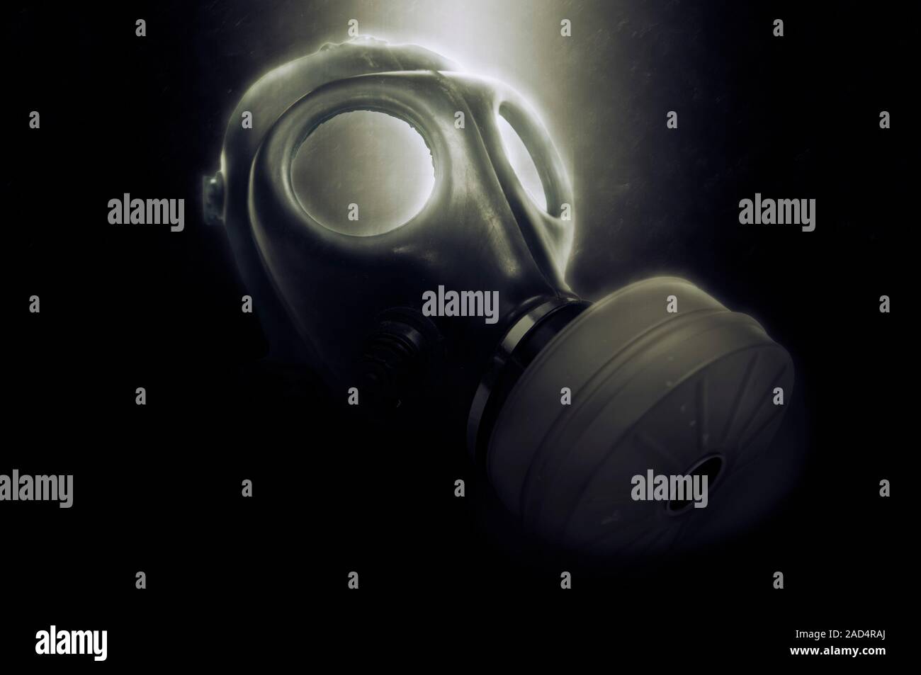 Digitally enhanced Gas Mask elevated side view Stock Photo - Alamy