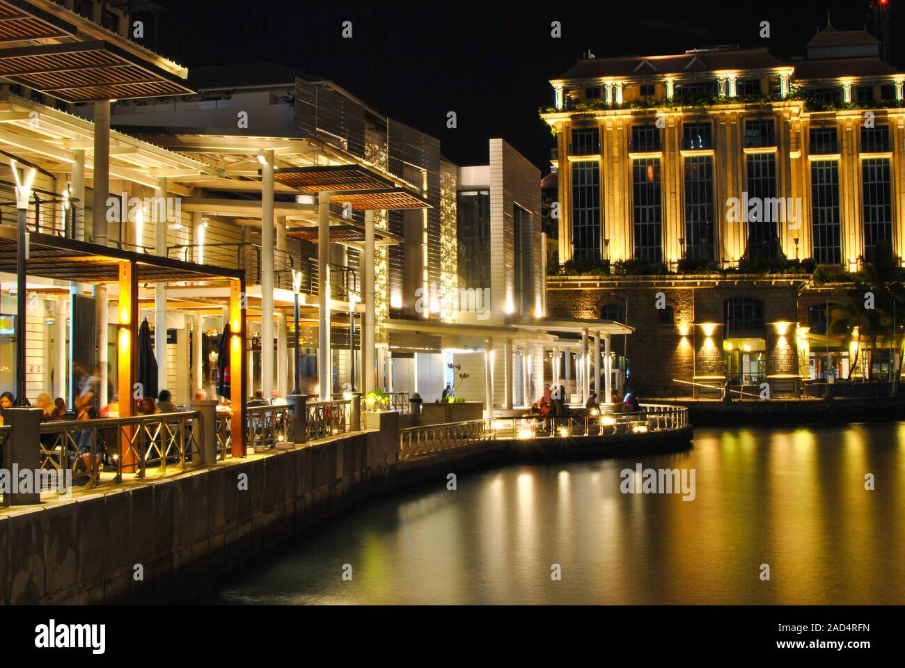 Cityscape at Caudan Waterfront (Mauritius Stock Photo - Alamy