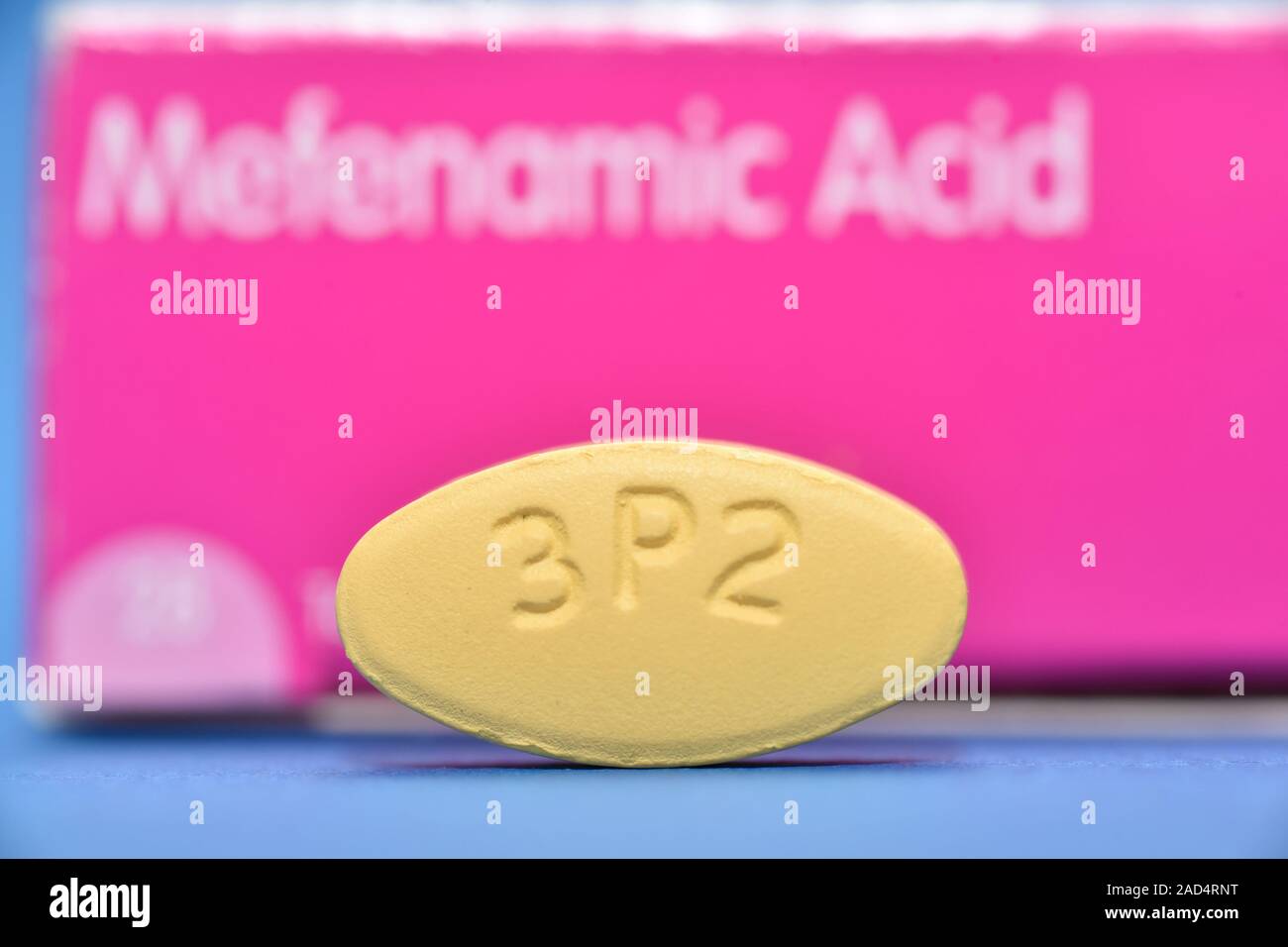 Mefenamic acid drug tablet. This non-steroidal anti-inflammatory drug ...