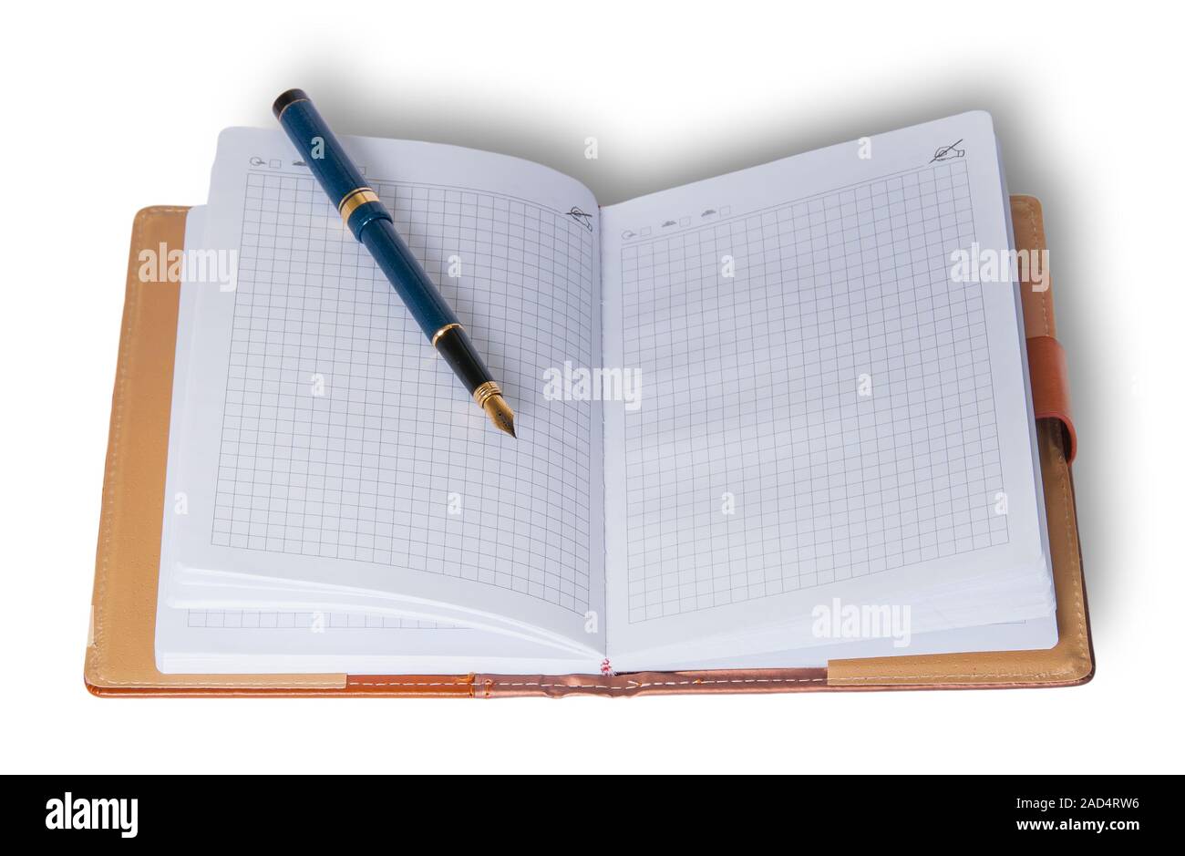 Fountain pen notebook on Cut Out Stock Images & Pictures - Alamy