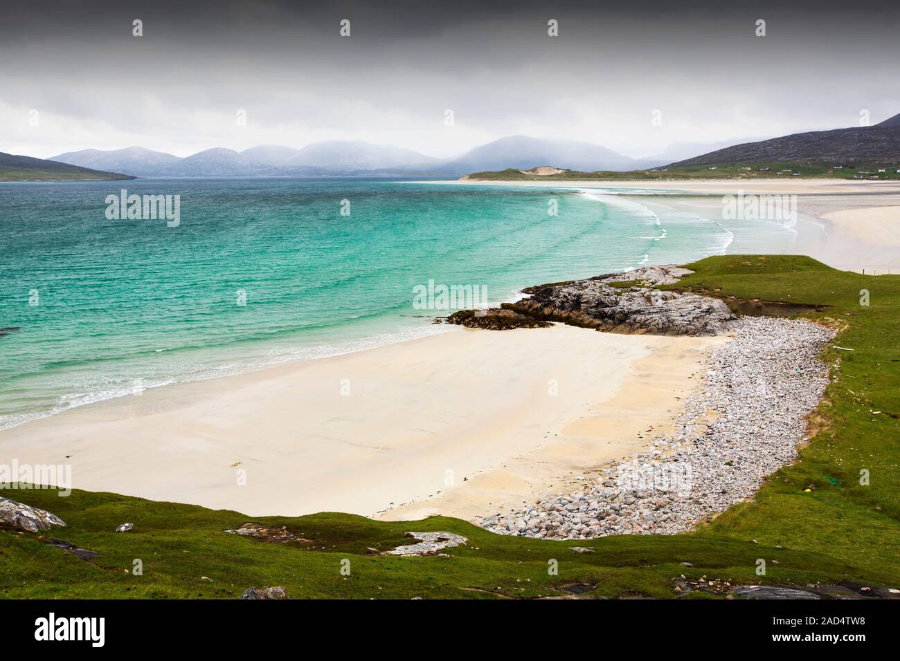 The famous Luskentyre Beach on the Isle of Harris, Outer Hebrides ...