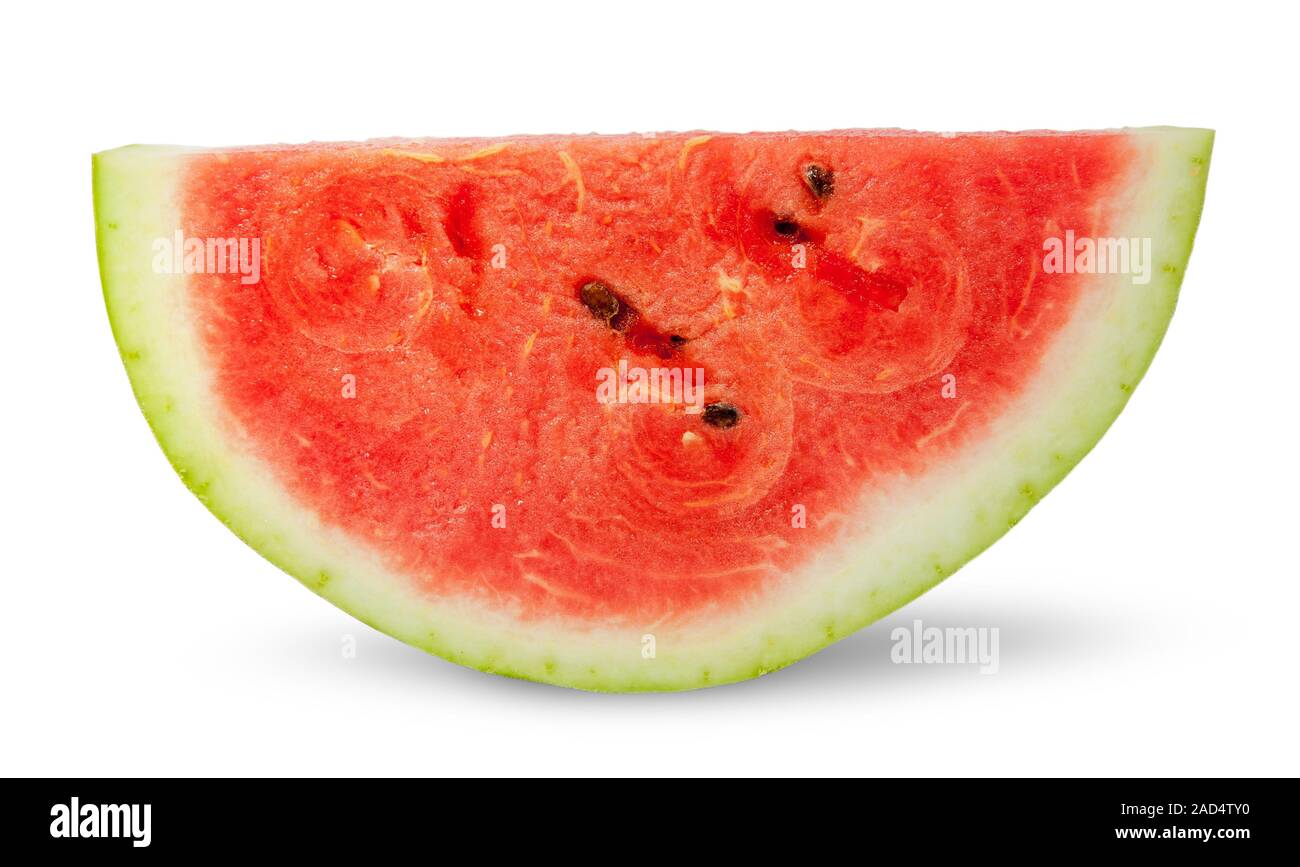 One red slice of ripe watermelon Stock Photo - Alamy