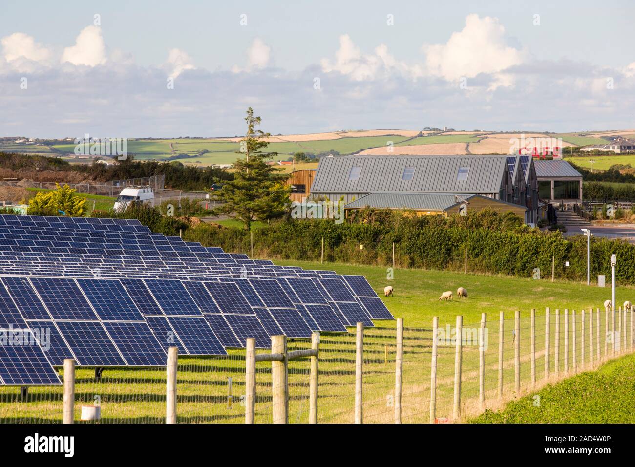A farm based solar plant near wadebridge, Cornwall, UK Stock Photo - Alamy