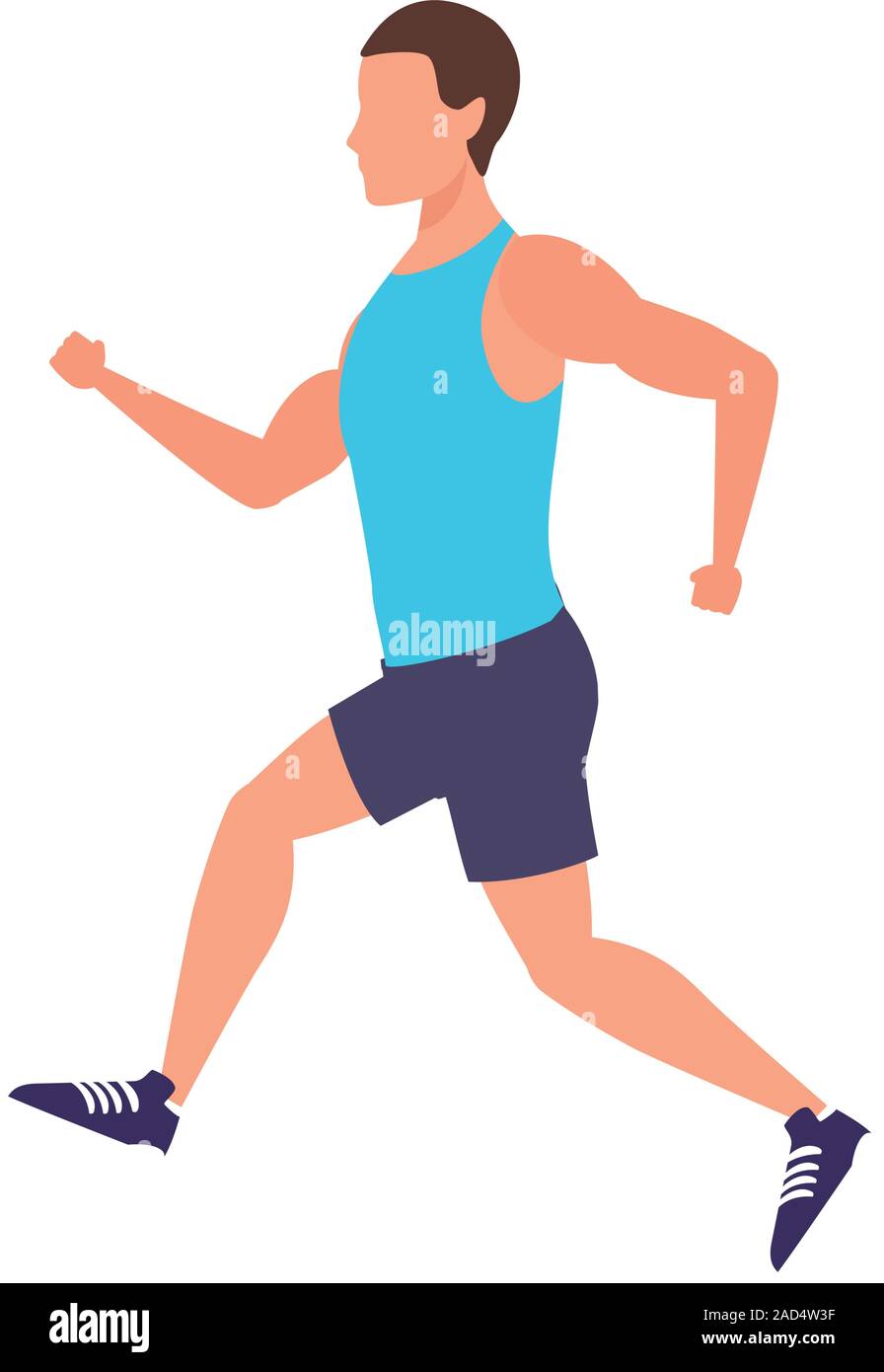 avatar fitness man running icon Stock Vector Image & Art - Alamy