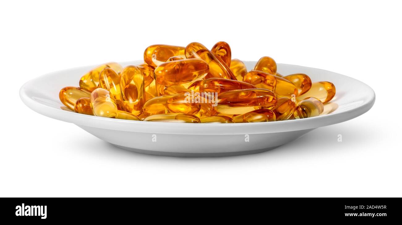 Fish oil copy space Cut Out Stock Images & Pictures - Alamy