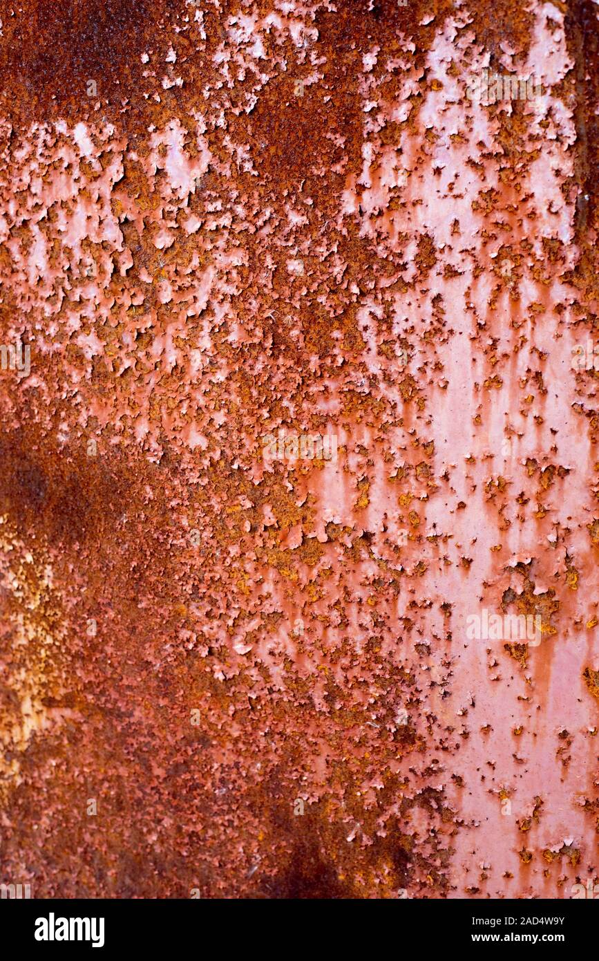 Rusty orange background. Rust texture on an old metal wall. Grunge ...