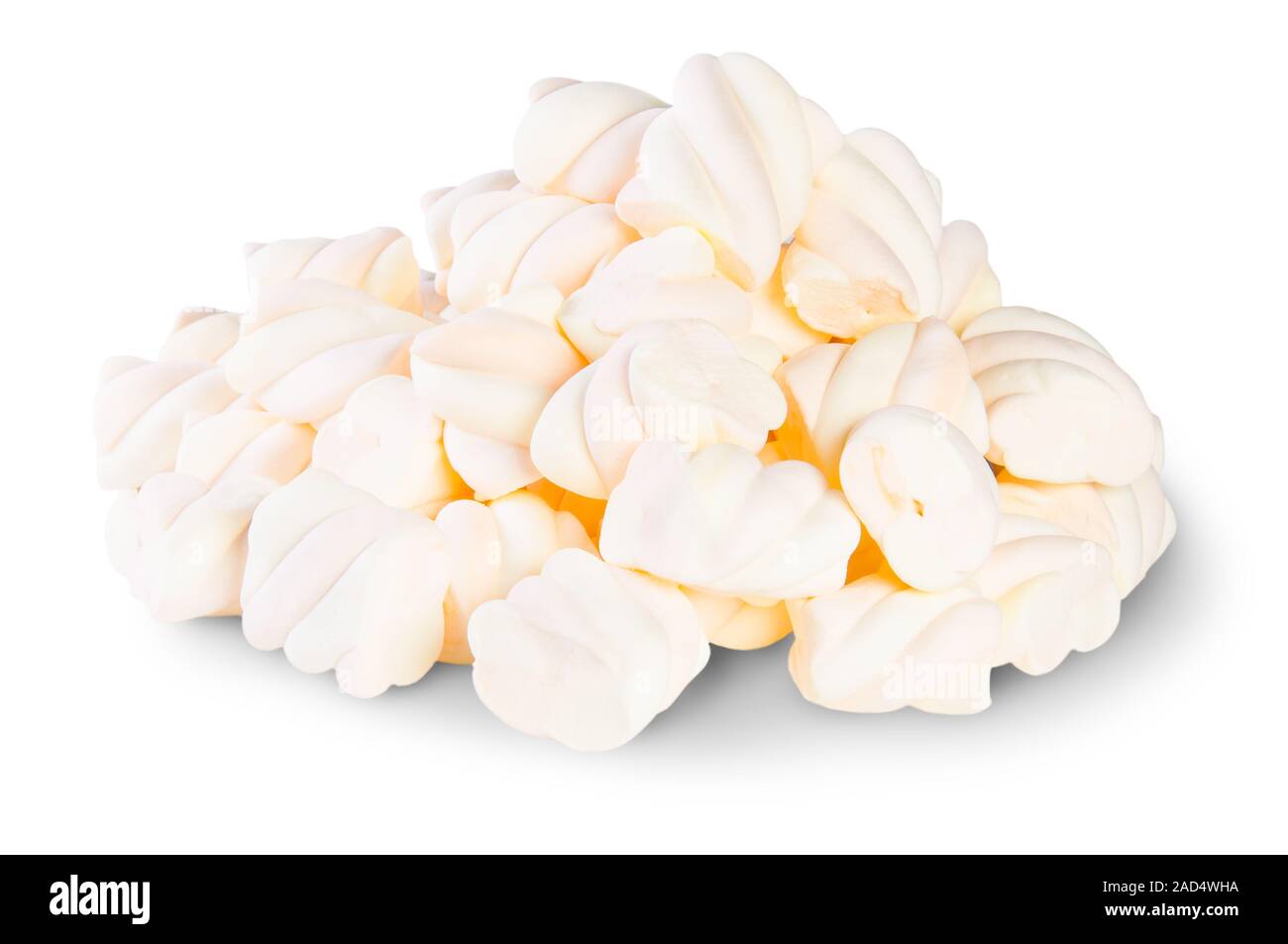 Delicious yellow white marshmallows Cut Out Stock Images & Pictures - Alamy