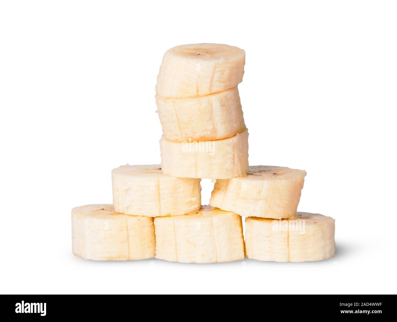 Stack Of Banana Slices Stock Photo - Alamy
