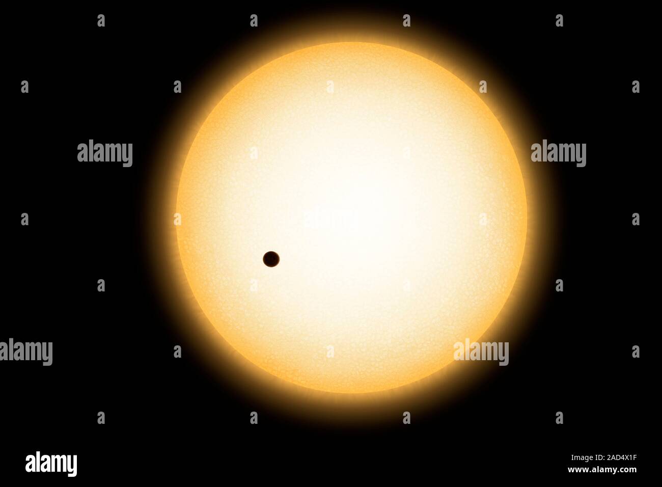 HD 149026 b exoplanet transit, illustration. HD 149026 b (also called ...